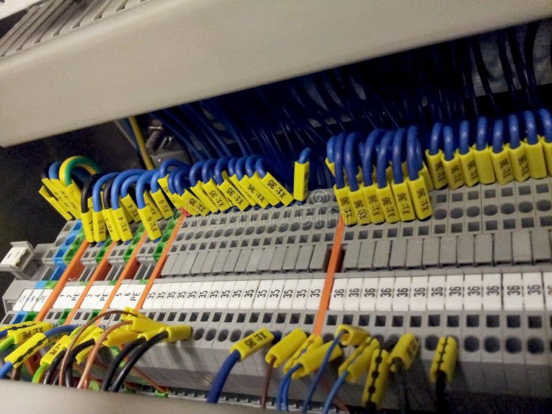 Electrical Distribution Panel Labeled Wires Stock Photos - Free ...