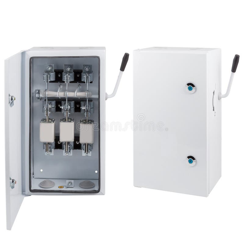 Electrical Enclosure Isolated Stock Photo - Image of control ...