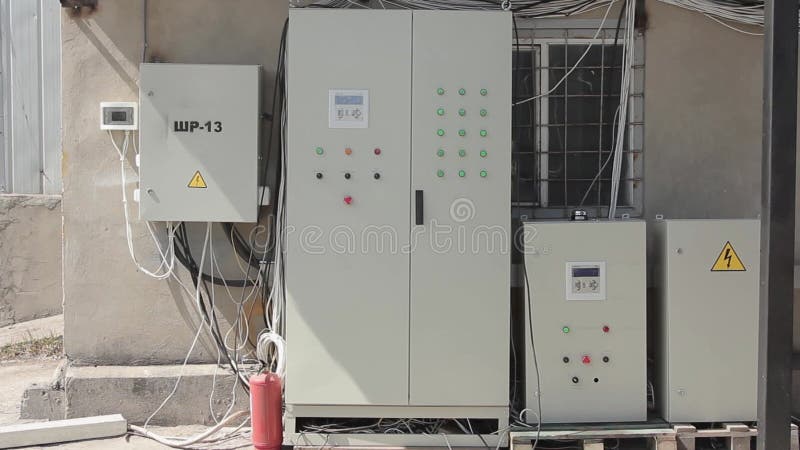 Electrical Enclosure and Switchboards with Equipment in Box Stock ...