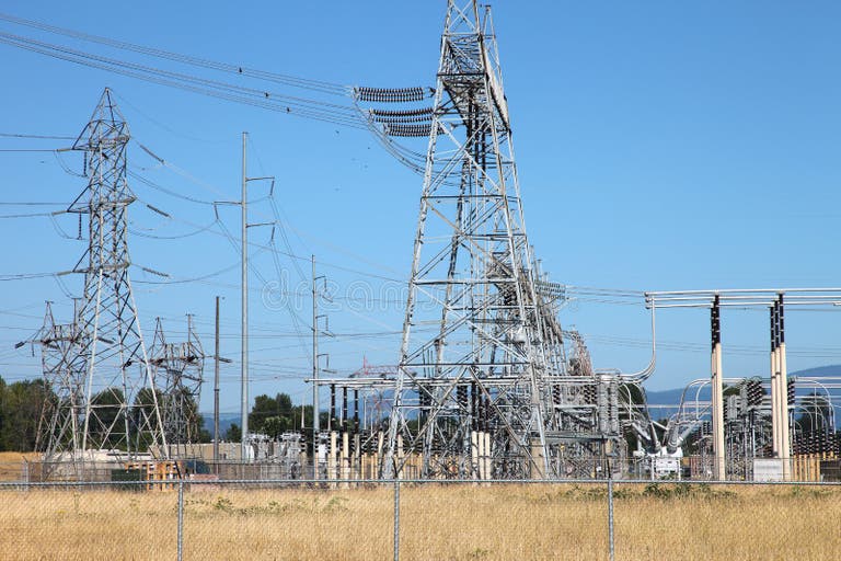 Electrical Energy & Delivery System. Stock Photo - Image of method ...