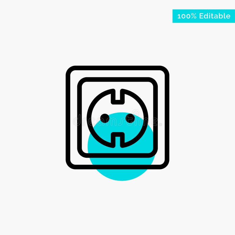 Electrical, Energy, Plug, Power Supply, Socket Turquoise Highlight ...