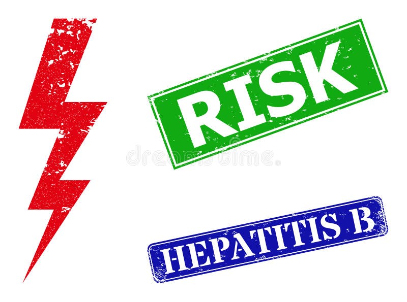 Electrical Energy Scratched Icon and Scratched Risk Stamp Imitation ...