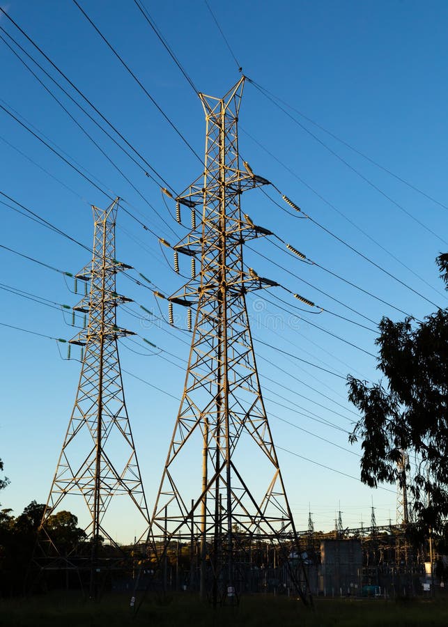 Electrical Energy for the Suburbs Stock Image - Image of industrial ...