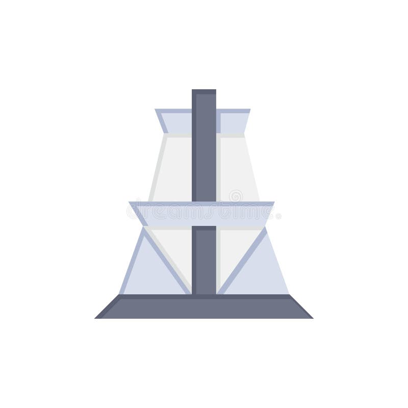 Electrical, Energy, Transmission, Transmission Tower Flat Color Icon ...