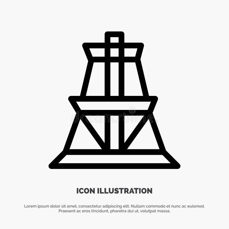 Electrical, Energy, Transmission, Transmission Tower Line Icon Vector ...