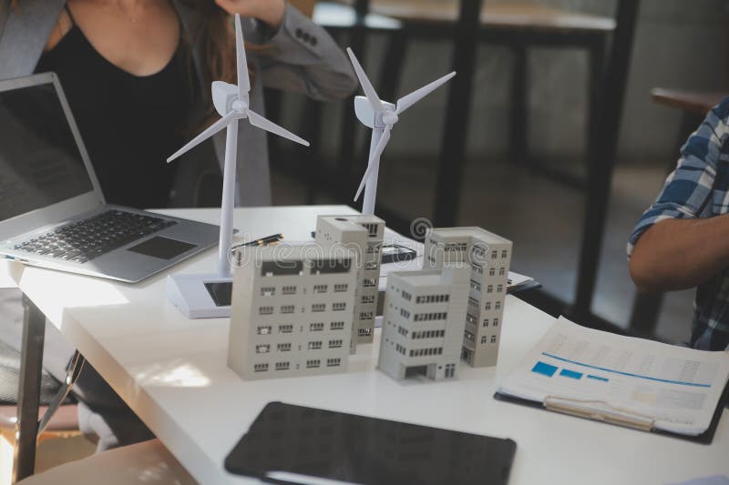 Electrical Engineer with Businessman Discussing New Project ...