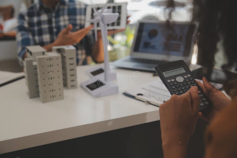 Electrical Engineer with Businessman Discussing New Project ...