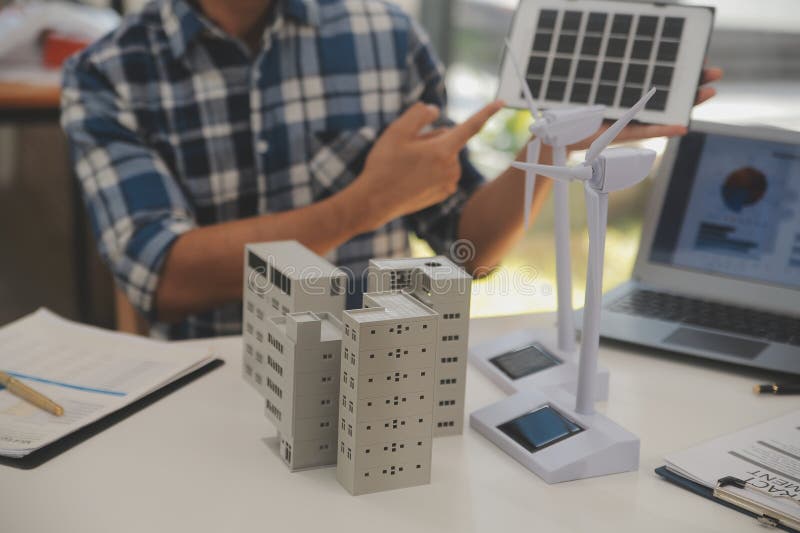 Electrical Engineer with Businessman Discussing New Project ...