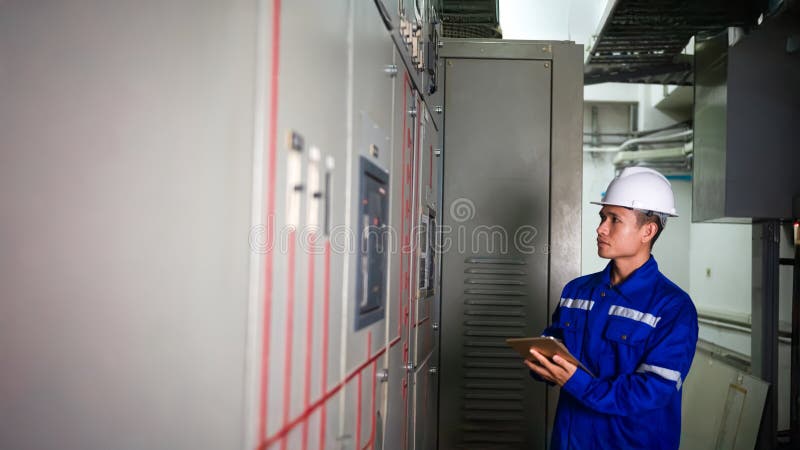 Electrical Engineer Check the Operation of the Main Electrical Control ...