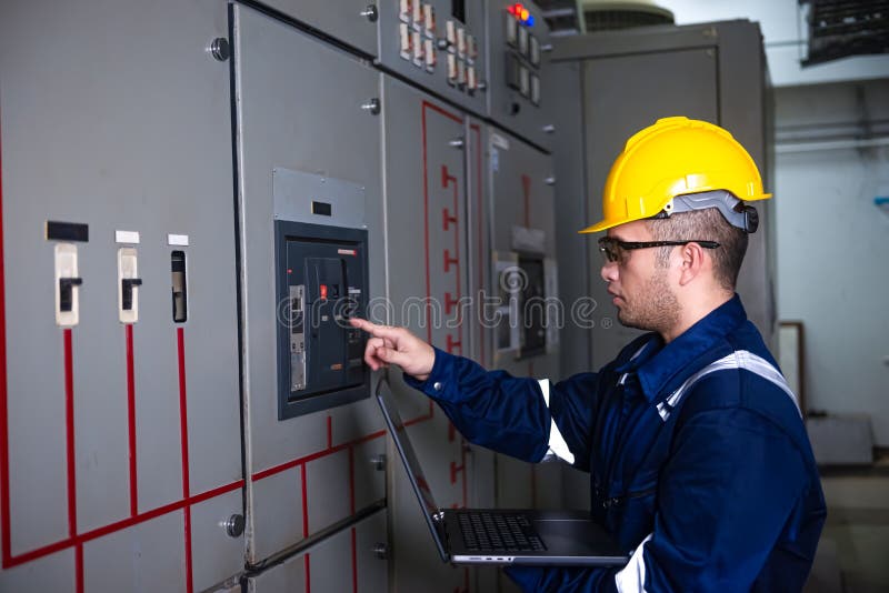 Electrical Engineer Check the Operation of the Main Electrical Control ...