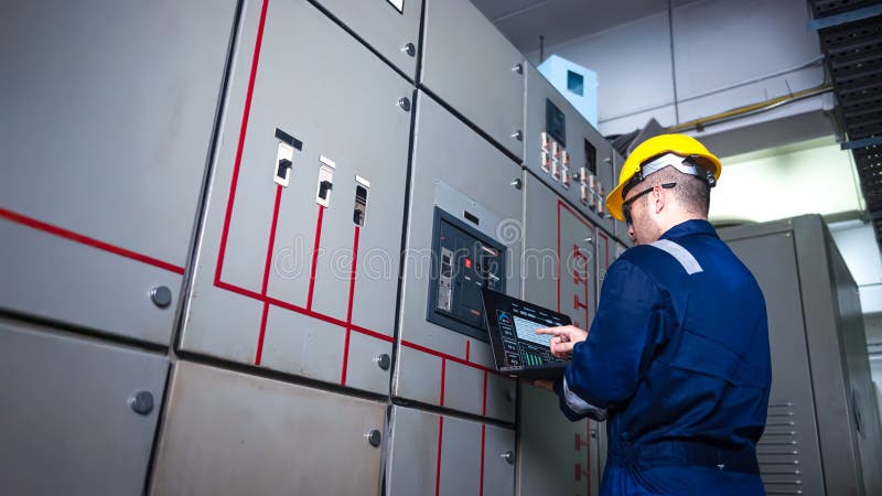 Electrical Engineer Check the Operation of the Main Electrical Control ...