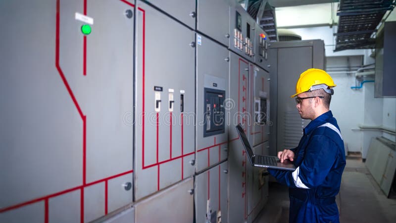 Electrical Engineer Check the Operation of the Main Electrical Control ...