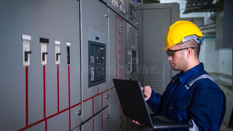 Electrical Engineer Check the Operation of the Main Electrical Control ...