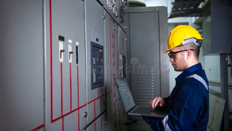 Electrical Engineer Check the Operation of the Main Electrical Control ...