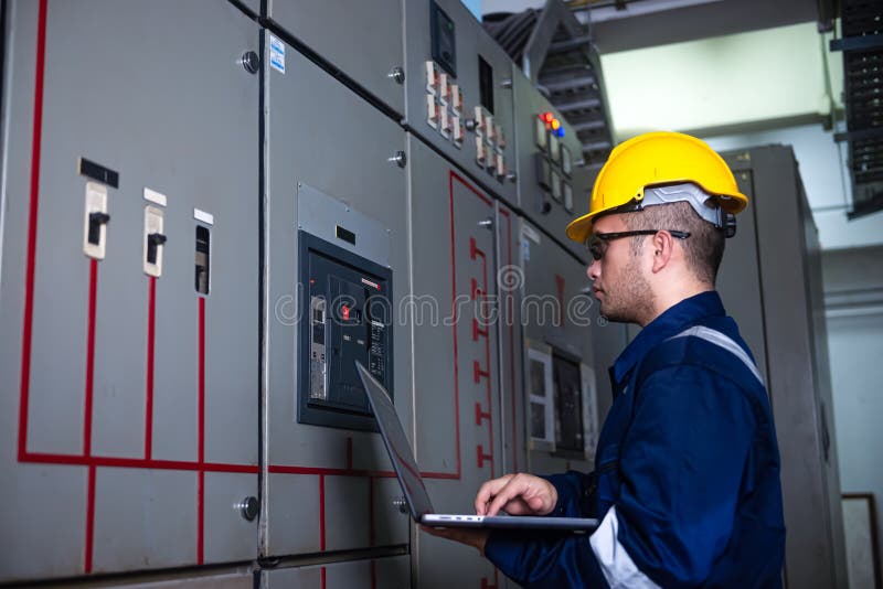Electrical Engineer Check the Operation of the Main Electrical Control ...