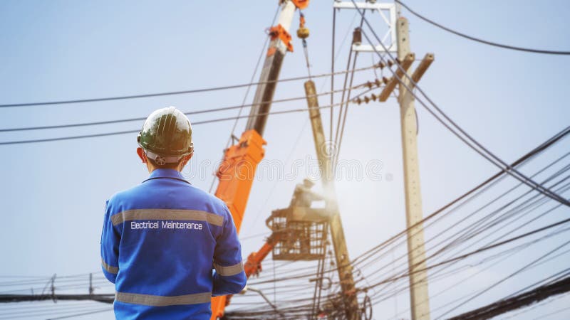 Electrical Engineer for Construction Supervision Stock Photo - Image of ...