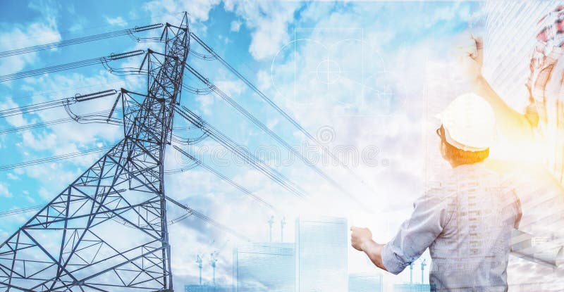 Electrical Engineer and Innovation Technology Concept. Stock Photo ...