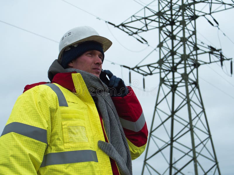 Electrician at work stock photo. Image of electric, male - 16879482