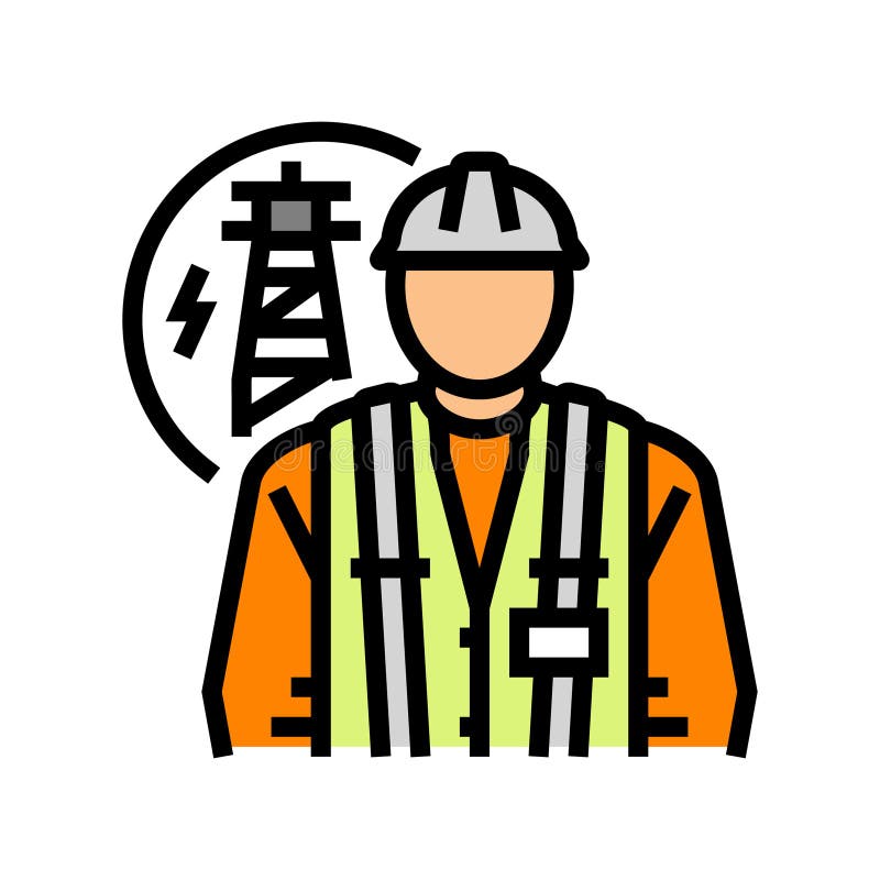 Electrical Engineer Technology Color Icon Vector Illustration Stock ... Electrical Engineer Technology Color Icon Vector Illustration Stock ...