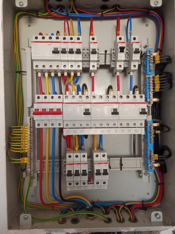 Electrical Engineer Work Called DB Dressing Stock Photo - Image of ...