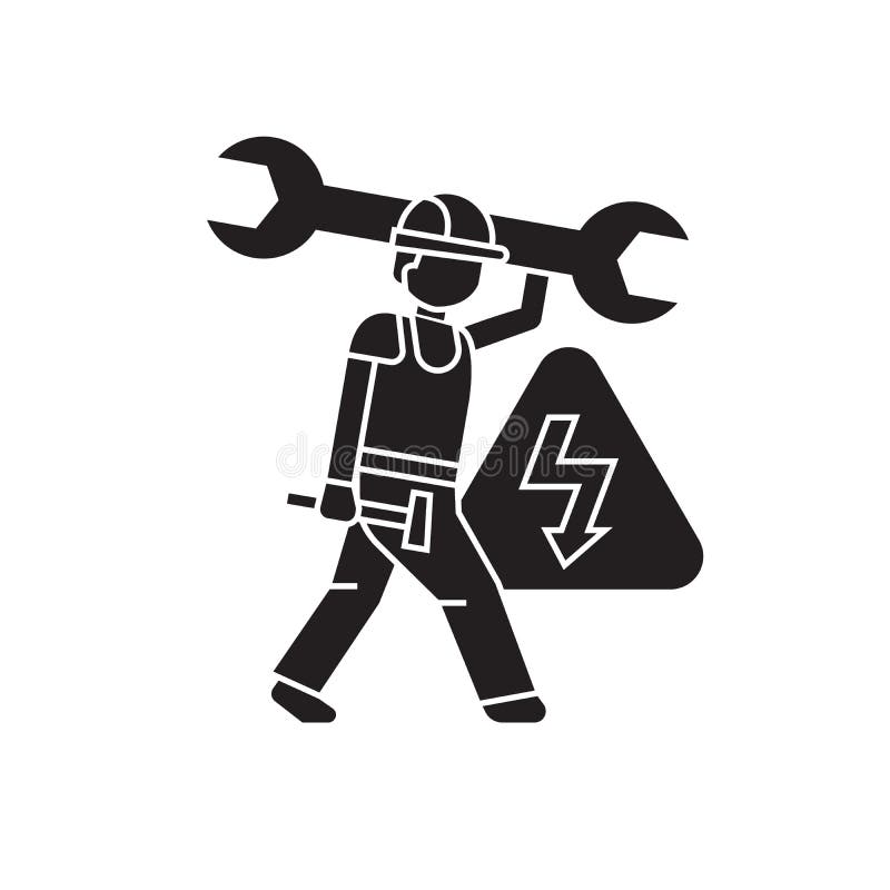 Electrical Engineering Black Vector Concept Icon Electrical