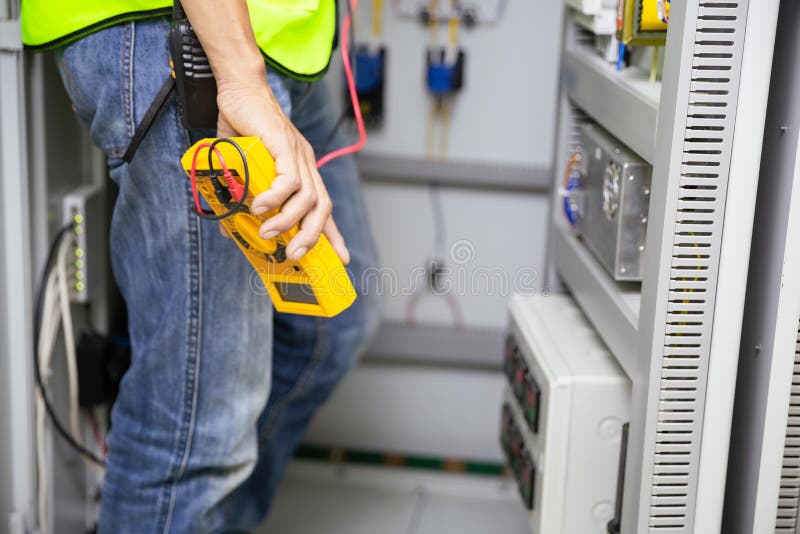 Electrical engineering man stock photo. Image of cable - 248422684