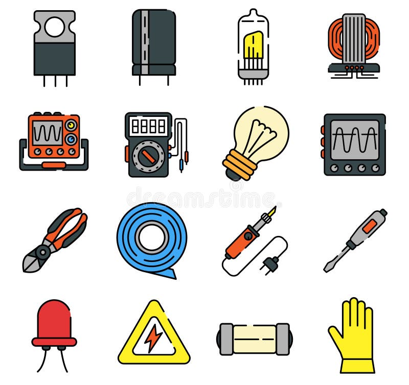 Electrical Engineering and Electronics Repair Stock Vector ...