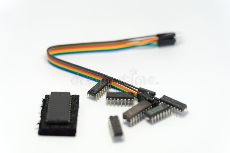 Basic Gates and Combinational Circuits Part Stock Photo - Image of ...