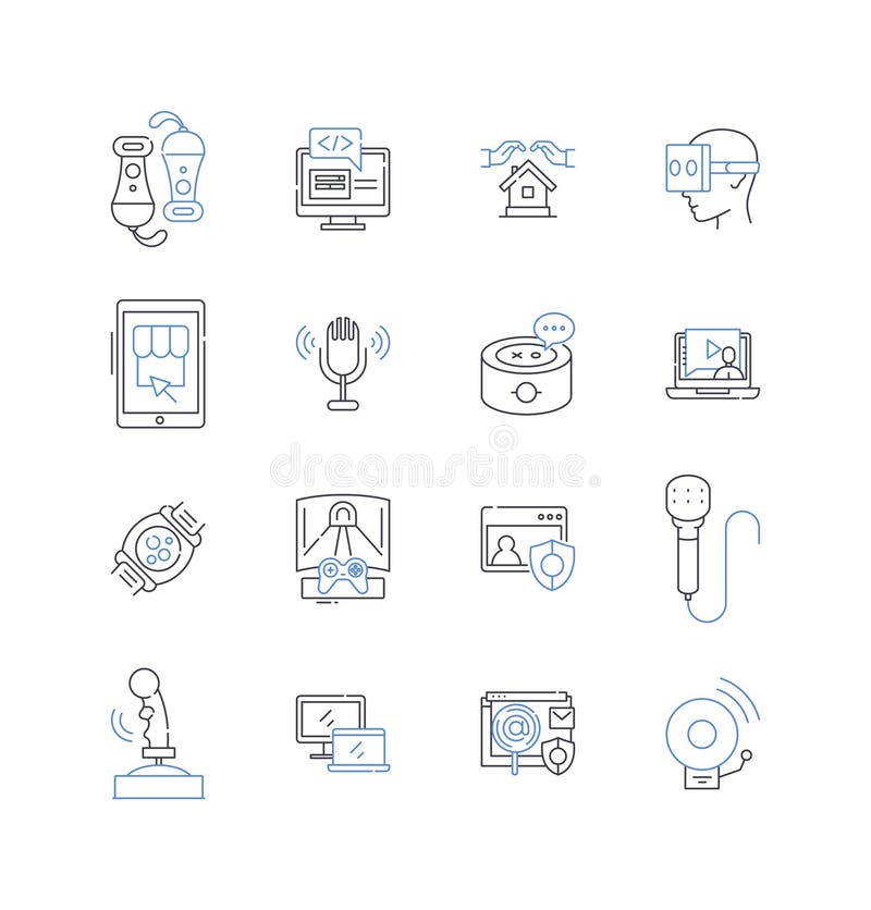 Electrical Engineering Line Icons Collection. Circuits, Transformers ...