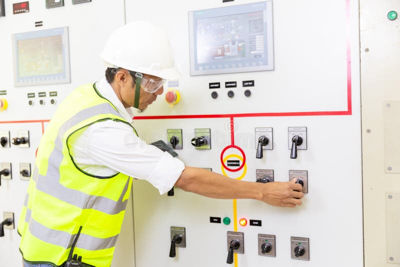 Electrical engineering man stock image. Image of inspection - 247864597