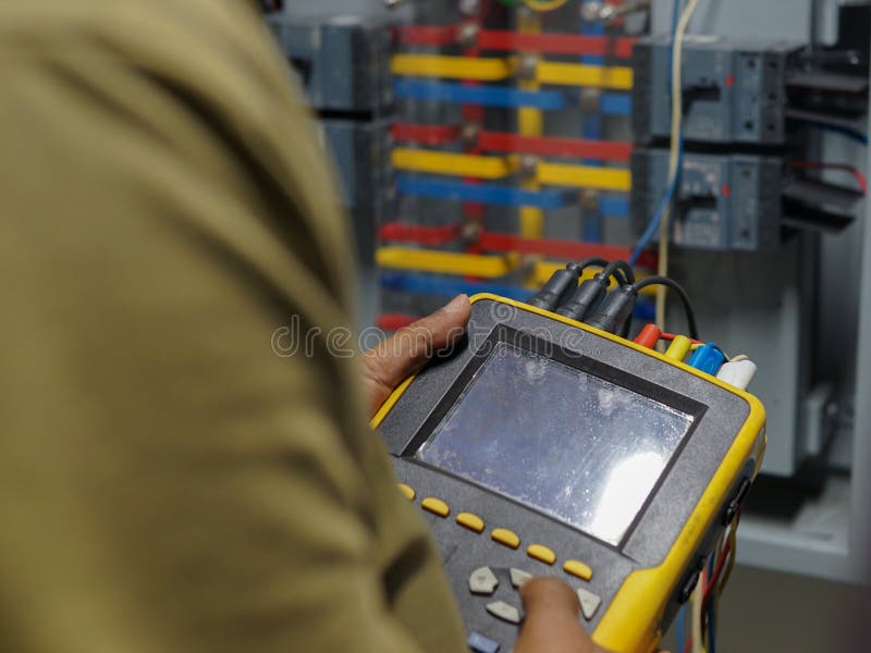 Electrical Engineers Test Electrical Installations Stock Image - Image ...