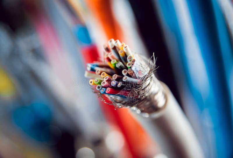 Electrical Equipment. Electricity Cables, Wires and Insulation Stock ...