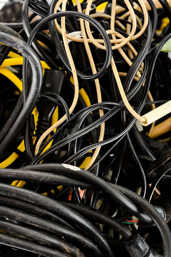 Electrical Equipment Cables Stock Image - Image of energy, industrial ...