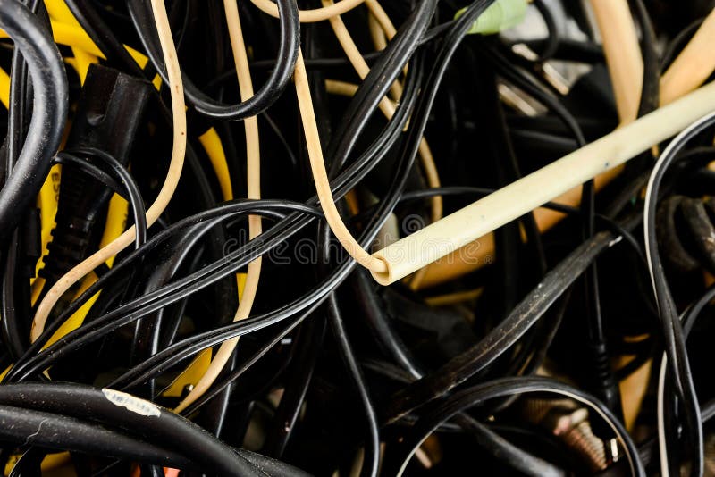 Electrical Equipment Cables Stock Illustration - Illustration of ...