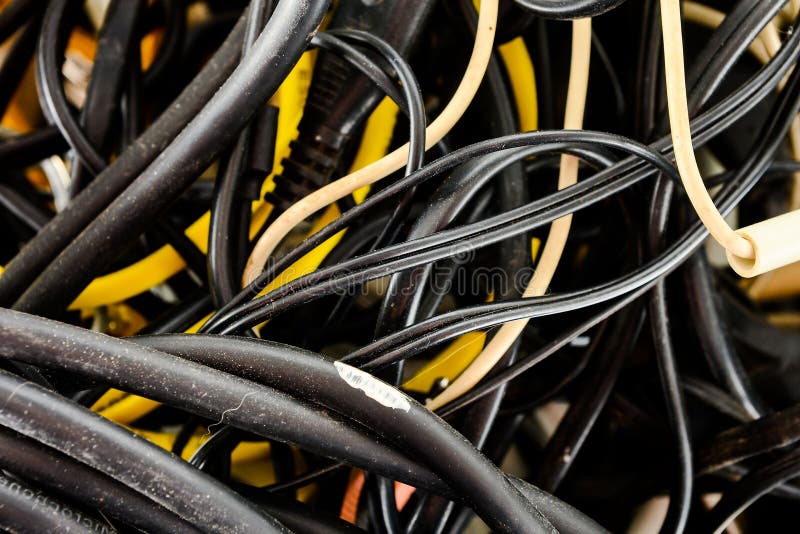 Electrical Equipment Cables Stock Illustration - Illustration of link ...