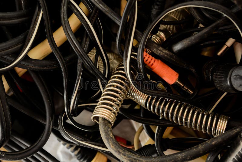 Electrical Equipment Cables Stock Photo - Image of internet, business ...