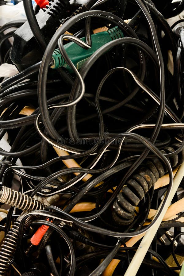 Electrical Equipment Cables Stock Image - Image of metal, network ...
