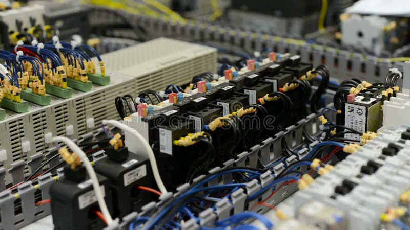 Electrical Equipment, Control System of a Modern CNC Machine. Stock ...