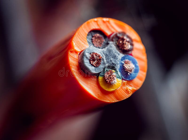 Electrical Equipment. Electricity Cable. Background and Texture. Stock ...