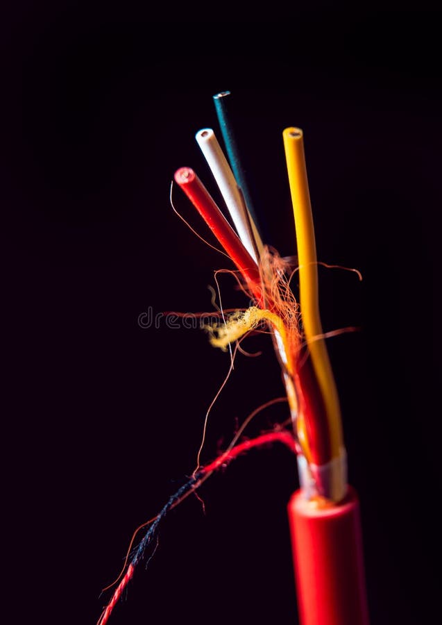Electrical Equipment. Electricity Cable. Background and Texture. Stock ...