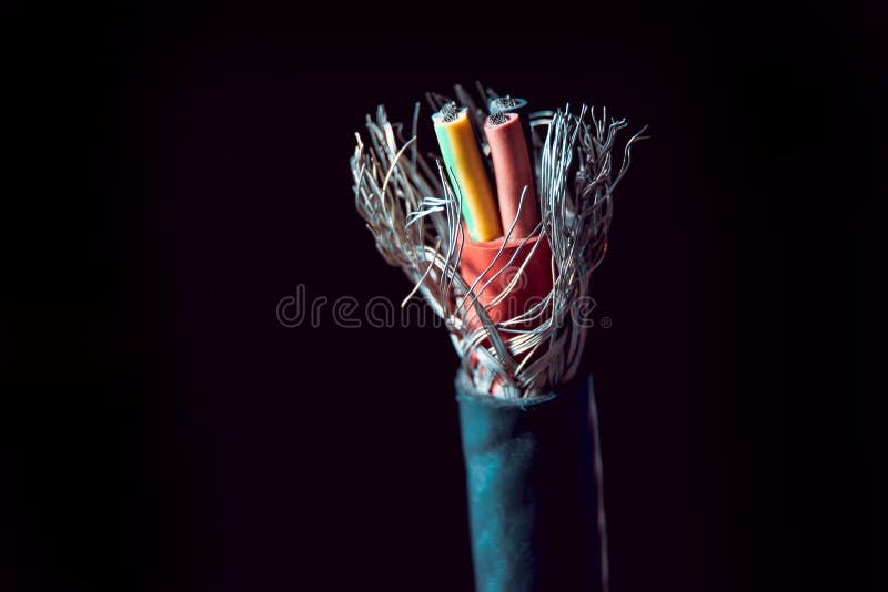 Electrical Equipment. Electricity Cable. Background and Texture. Stock ...