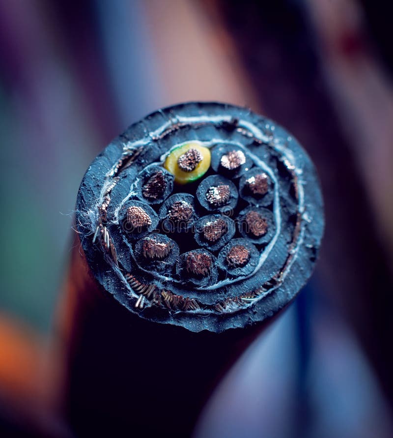 Electrical Equipment. Electricity Cable. Background and Texture. Stock ...