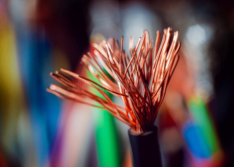 Electrical Equipment. Electricity Cable. Background and Texture. Stock ...