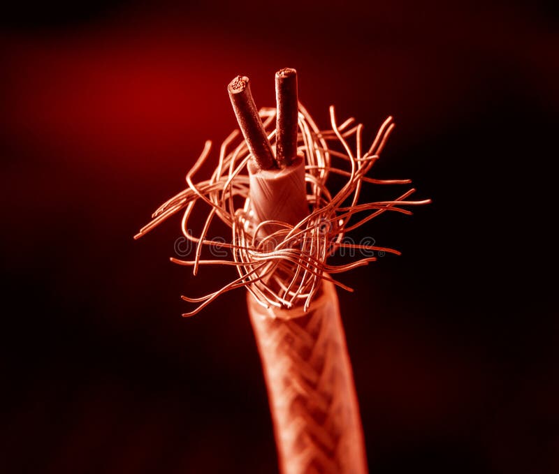 Electrical Equipment. Electricity Cable. Background and Texture. Stock ...