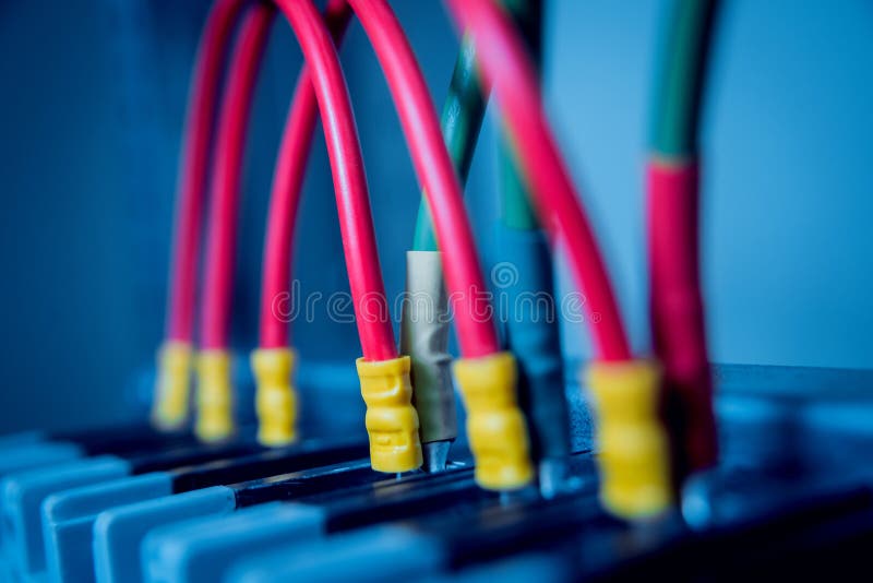 Electrical Equipment. Wires and Insulation. Background and Texture ...