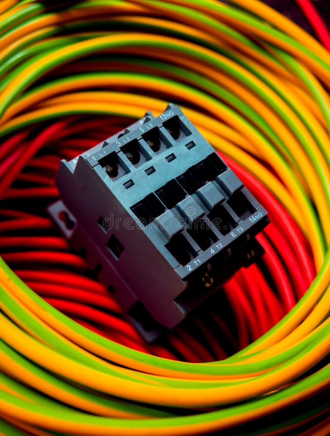 Electrical Equipment. Wires and Insulation. Background and Texture ...