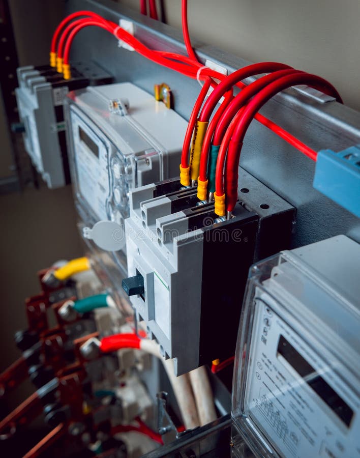 Electrical Equipment. Wires and Insulation. Background and Texture ...