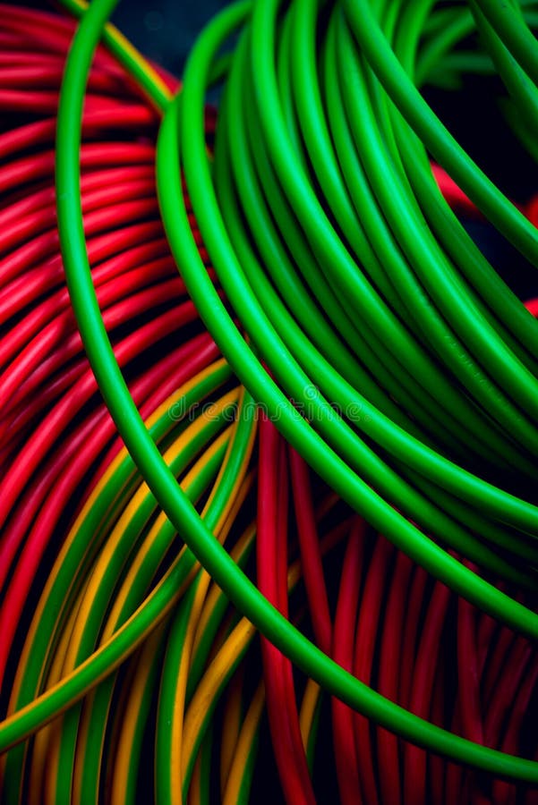 Electrical Equipment. Wires and Insulation. Background and Texture ...
