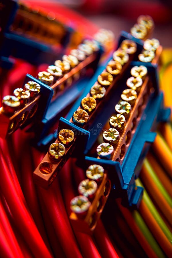 Electrical Equipment. Wires and Insulation. Background and Texture ...