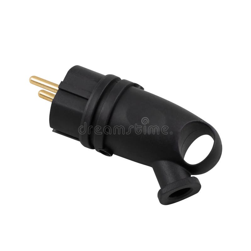 European Electrical Plug Isolated Stock Photo - Image of energy ...